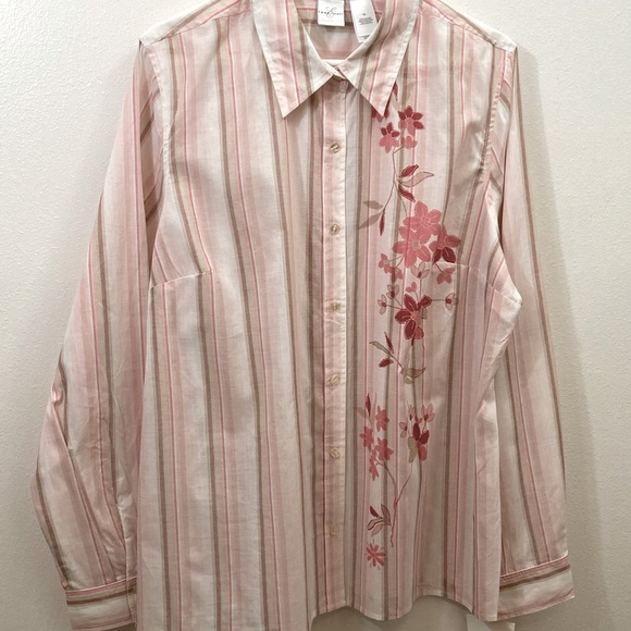 Emma James | Tops | Emma James Long Sleeve Button Down Sz 8 Nwt | Poshmark